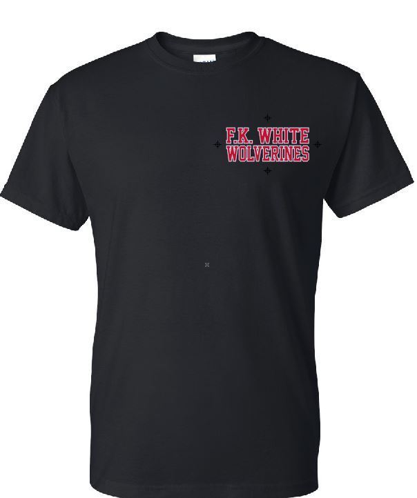 Southern Custom Prints. F.K. White BLACK SHORT Sleeve T-Shirts